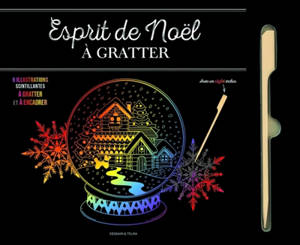 Esprit de Noël à gratter : 6 illustrations scintillantes à gratter et à ...
