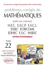 Jean Mallet - Annales de mathématiques HEC - option éco : best of 1998-2001