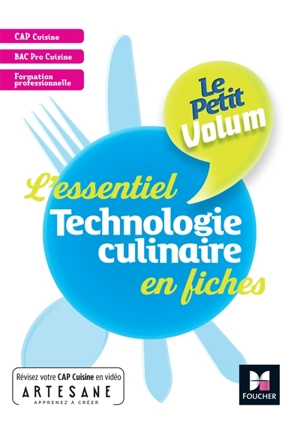 Bernard Charron - Technologie culinaire : l'essentiel en fiches : CAP ...