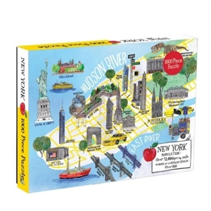 Hennie Haworth - New York City Map : 1000 Piece Puzzle